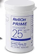 Relion Prime Test Strips 25 CT – Medical Wholesale Outlet